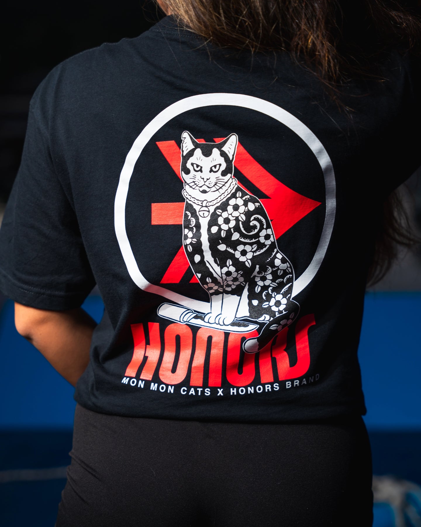 Honors x MMC Knife Cat Tee - Black